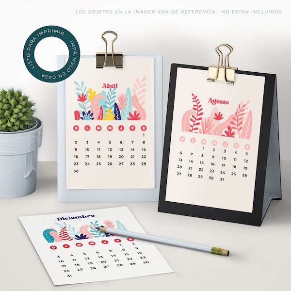 Desk Calendar - Etsy