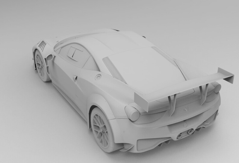 3D Ferrari 458 GT3 Race Car STL File - Etsy
