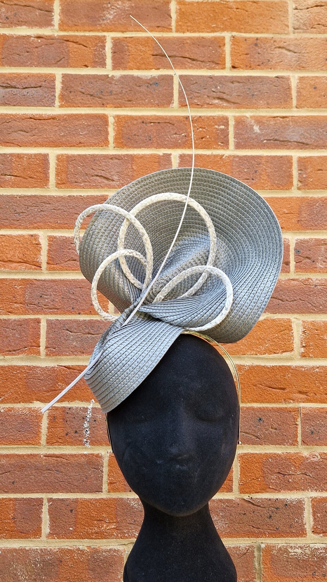 Silver Grey Medium Sculptural Fascinator Hat Headpiece With - Etsy