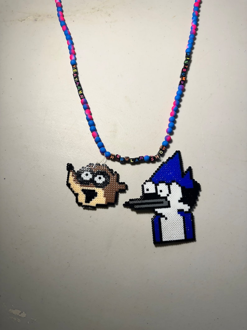 Regular Show Perler Necklace - Etsy