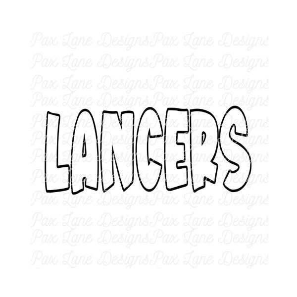 Lancers Football Svg - Etsy