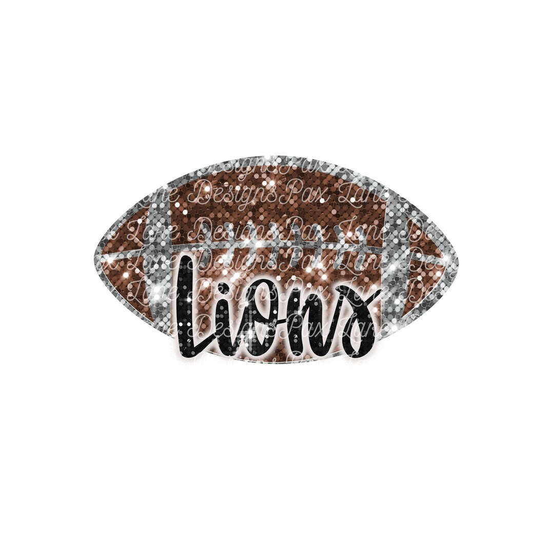Sequins Lions Png Bling PNG Preppy Sequin Football Png - Etsy