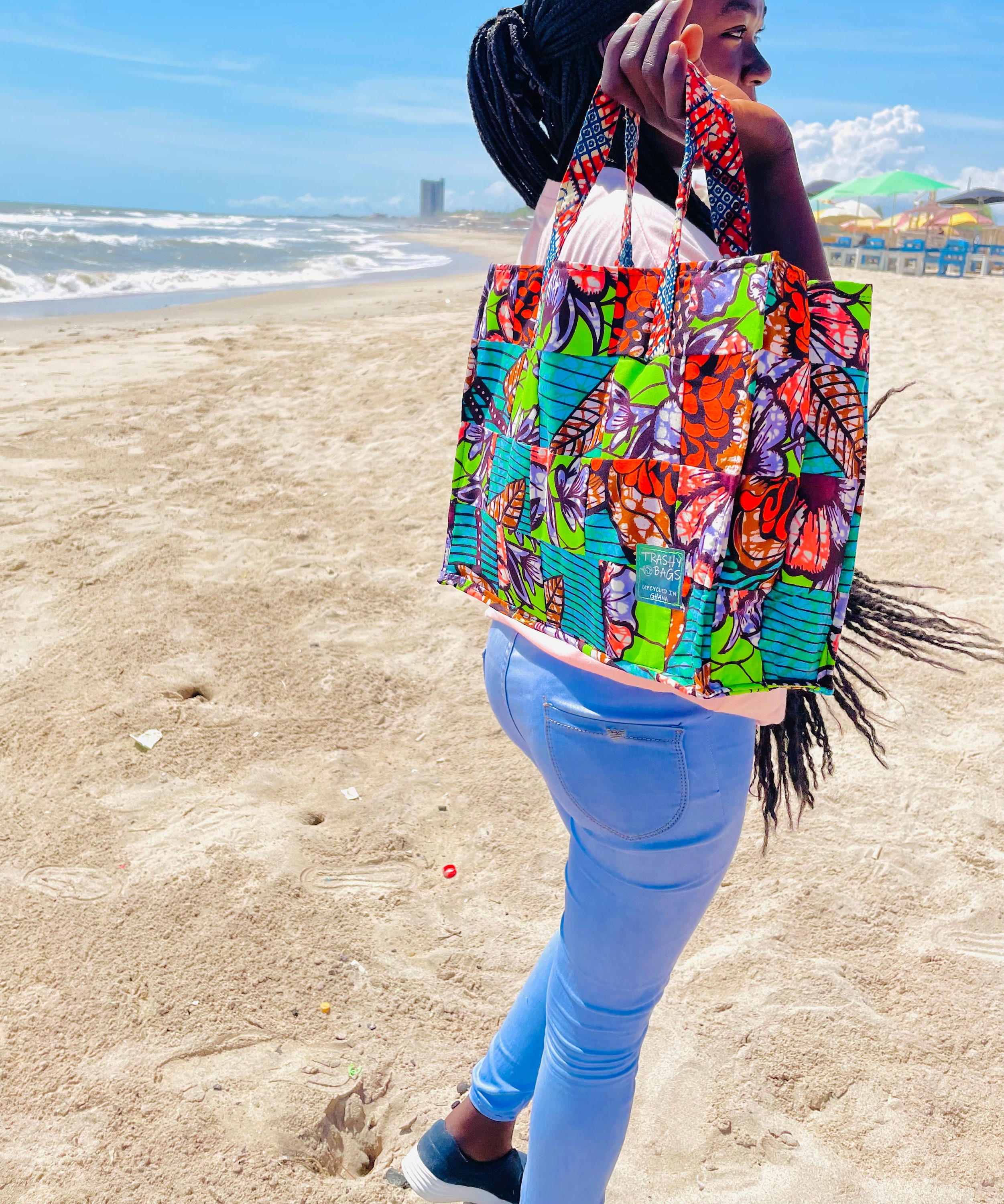 Recycled Tote Bag Made From Plastic Waste and Fabric off Cuts - Etsy