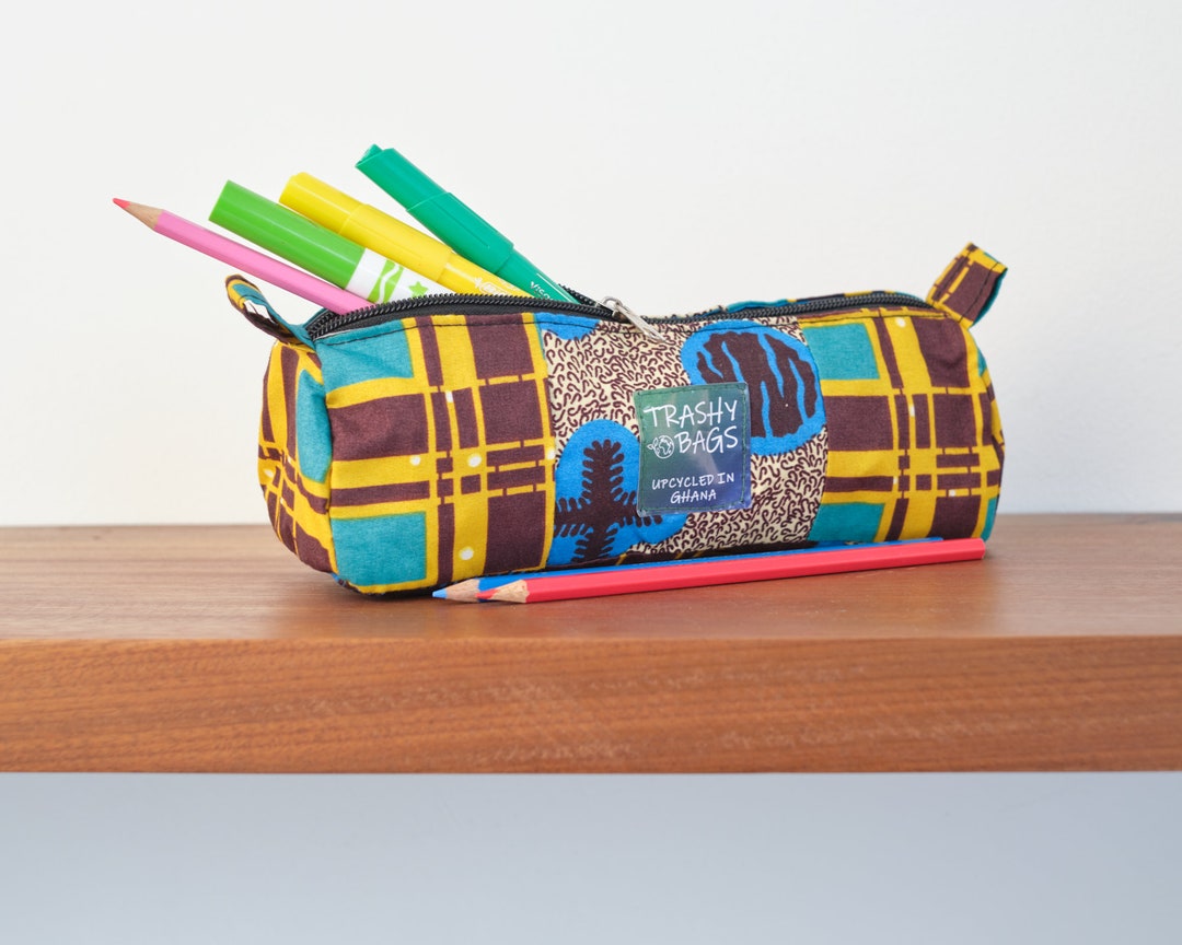 Recycled Pencil Case Made From Plastic Waste and Fabric off Cuts - Etsy