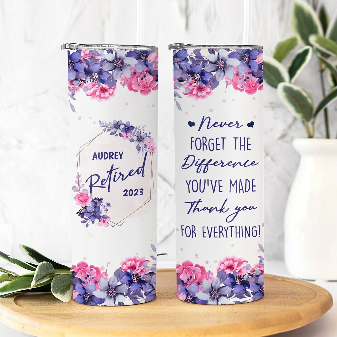 Retirement Gifts Personalized Retirement Tumbler Custom Name - Etsy