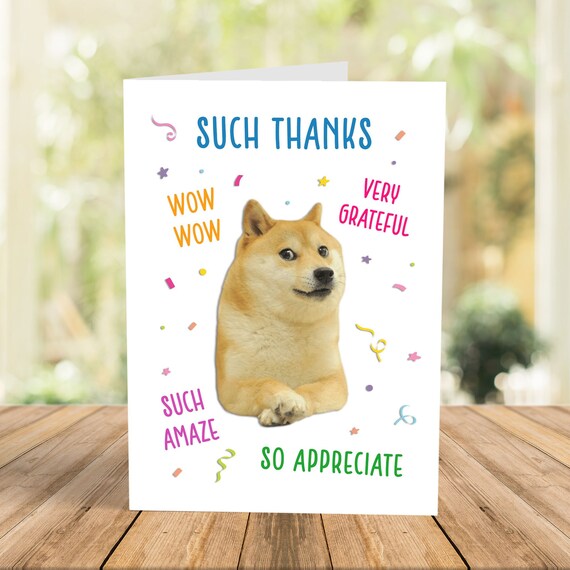 Doge Meme Birthday Card