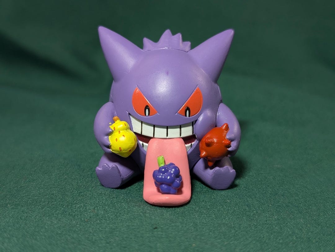 Retro Vintage Pokemon Gengar Collectable Official Merchandise Figure ...