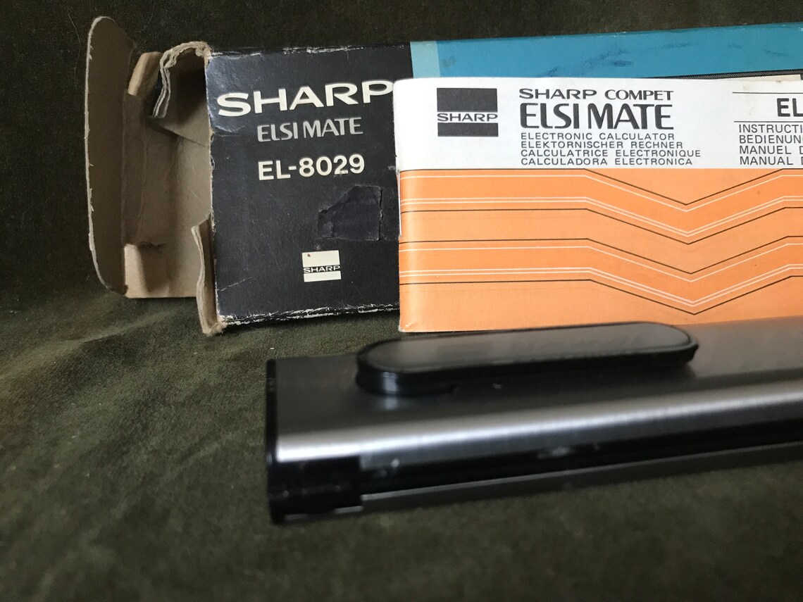 Sharp Elsi Mate EL-8029 Vintage Calculator With Original Box Works - Etsy