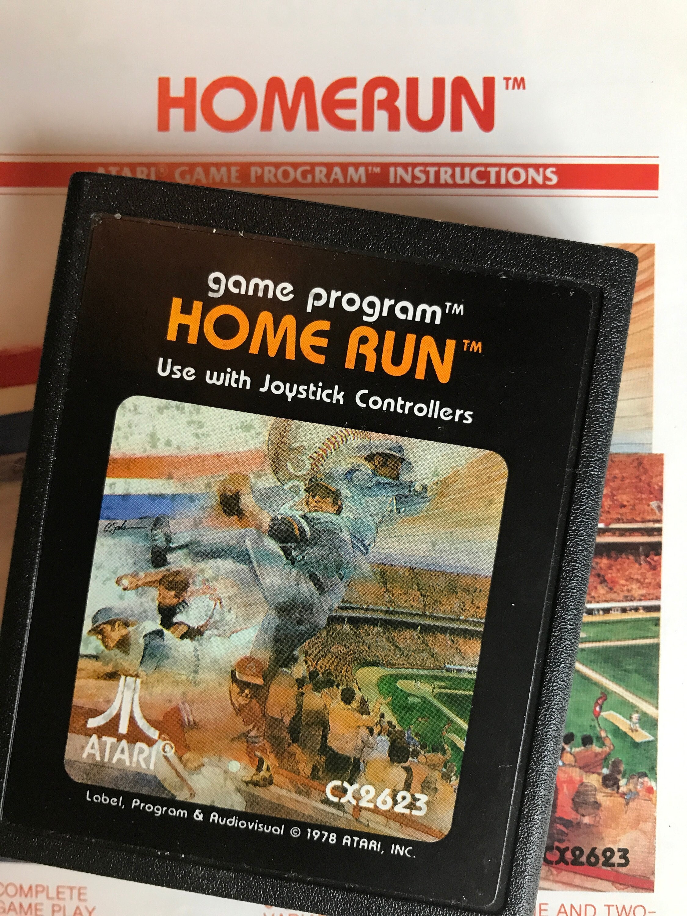 Atari HOMERUN 1980s Video Game Cartridge With Original - Etsy