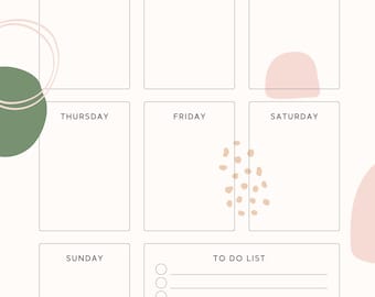 A4 PRINTABLE WEEKLY PLANNER - Etsy
