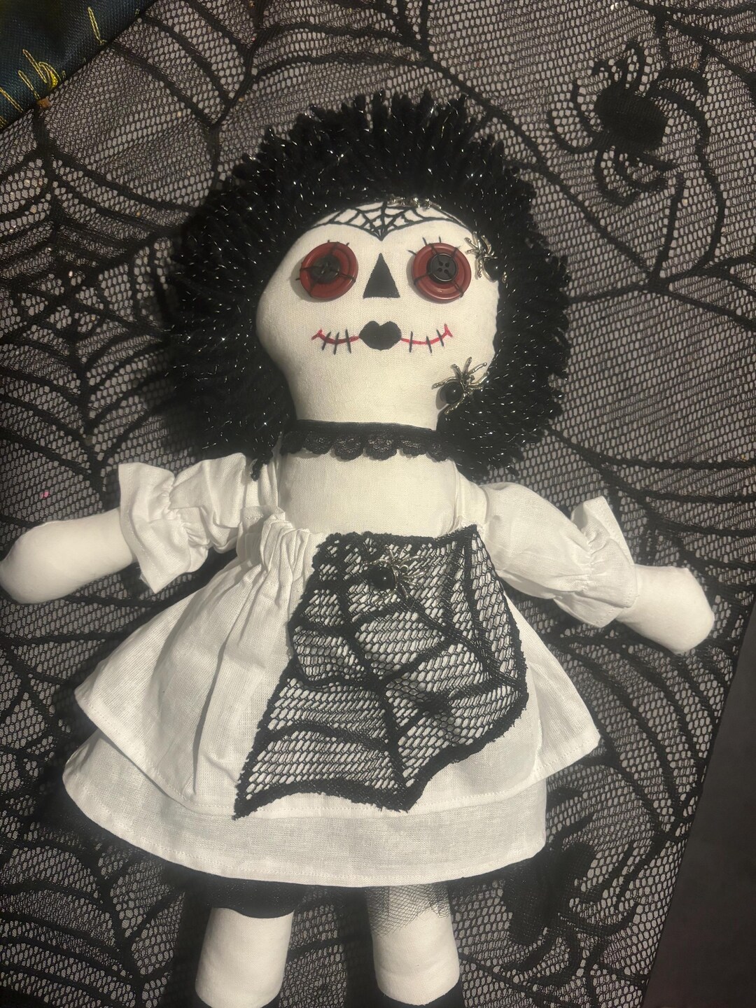 One of a Kind Collectible. Spider Queen Raggedy Ann Style Doll, Part of ...