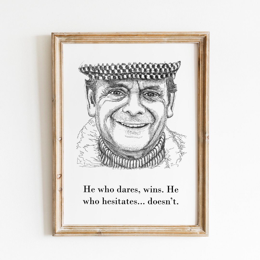 Del Boy Trotter, Only Fools and Horses, David Jason Portrait Wall Art ...