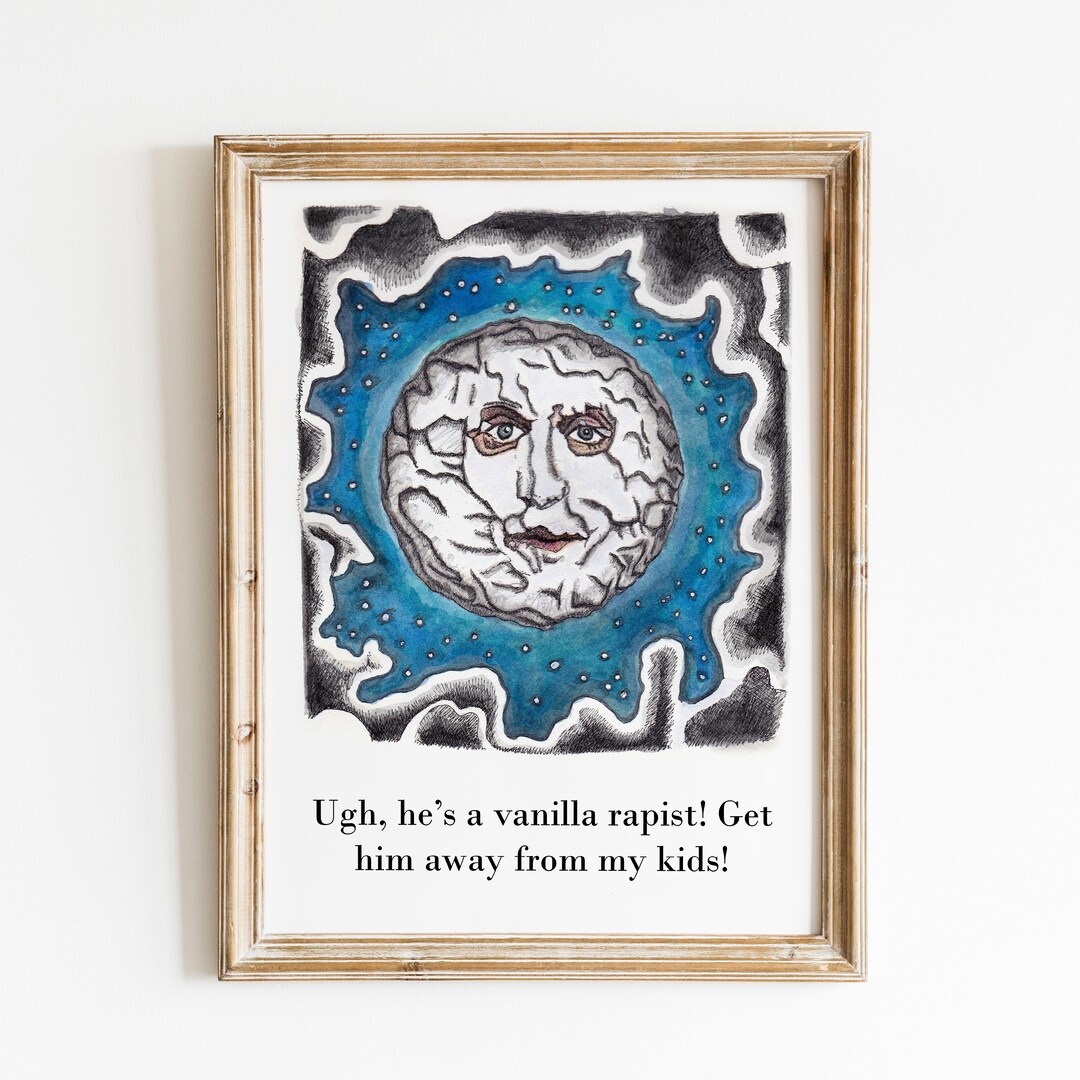 The Moon, the Mighty Boosh, Noel Fielding Portrait Wall Art Print ...