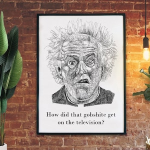 Father Jack Hackett Father Ted Wall Art Print, Unframed - Etsy