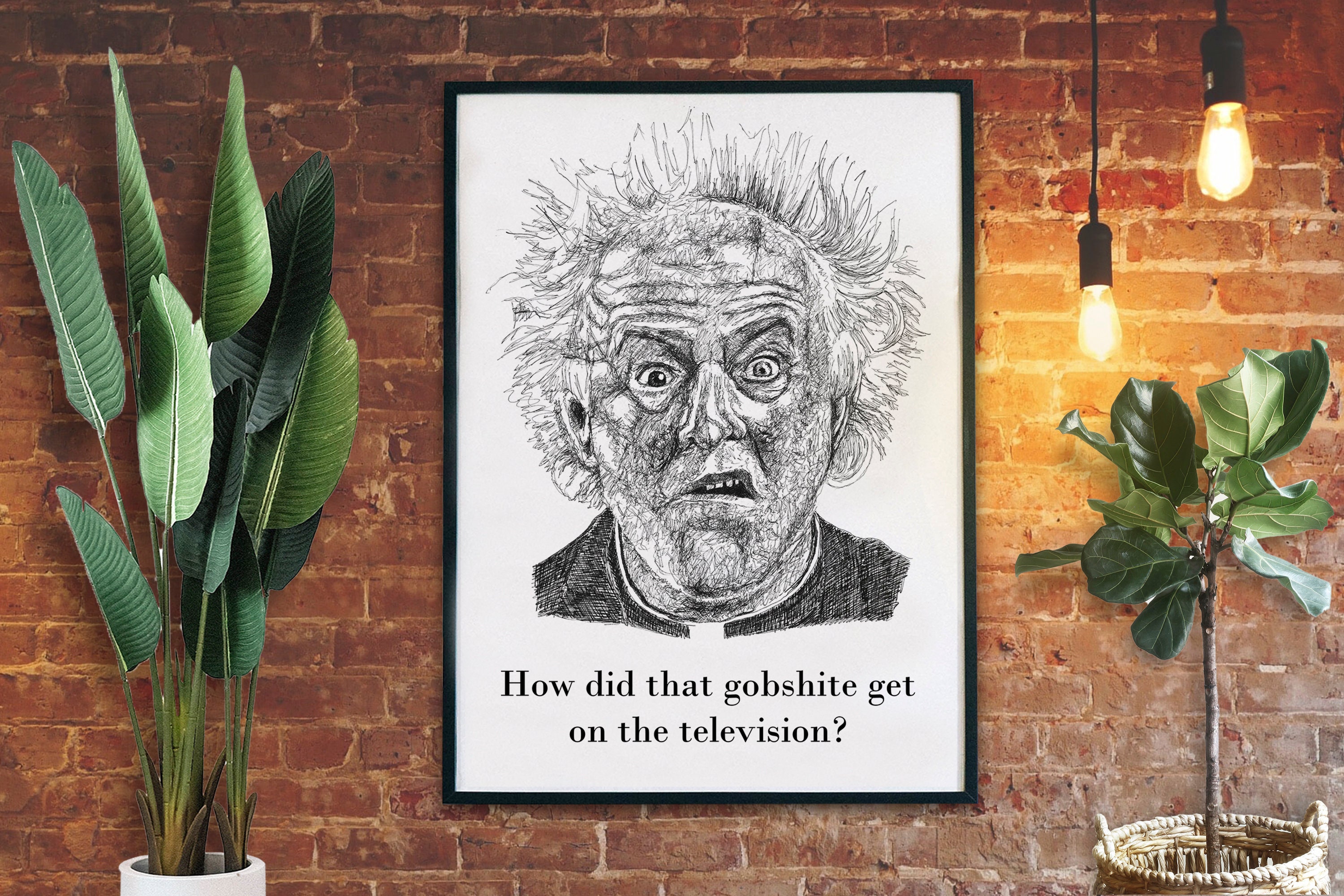 Father Jack Hackett Father Ted Wall Art Print Unframed Etsy