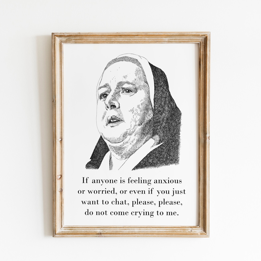 Sister Michael, Derry Girls, Siobhan Mcsweeney Portrait Wall Art Print ...