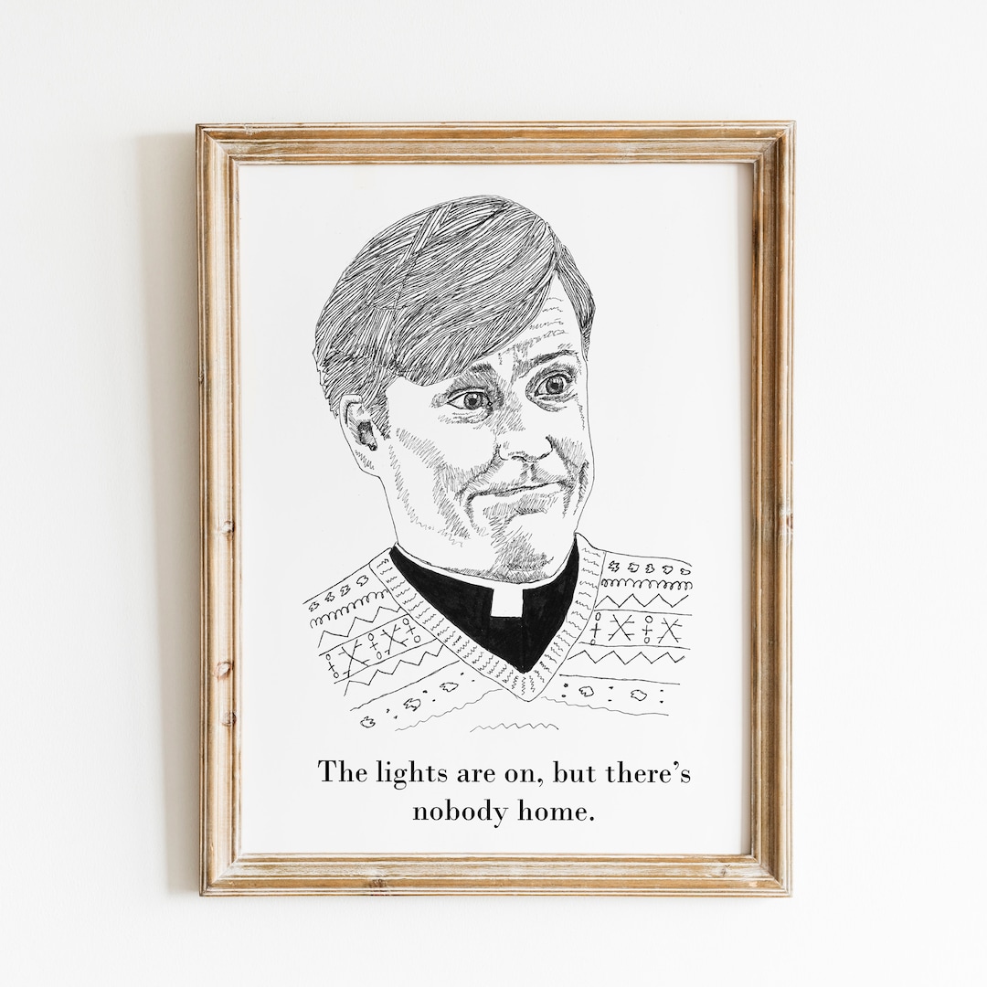 Father Dougal Mcguire, Father Ted, Ardal O'hanlon Portrait Wall Art ...