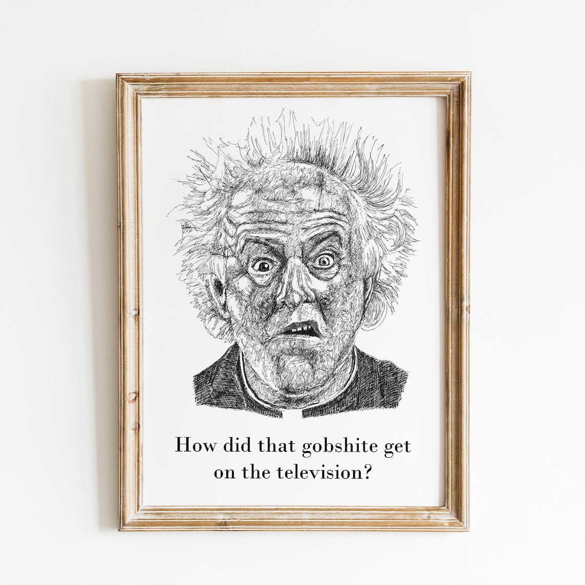 Father Jack Hackett Father Ted Wall Art Print, Unframed - Etsy