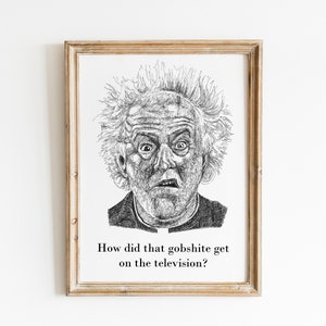 Father Jack Hackett Father Ted Wall Art Print, Unframed - Etsy