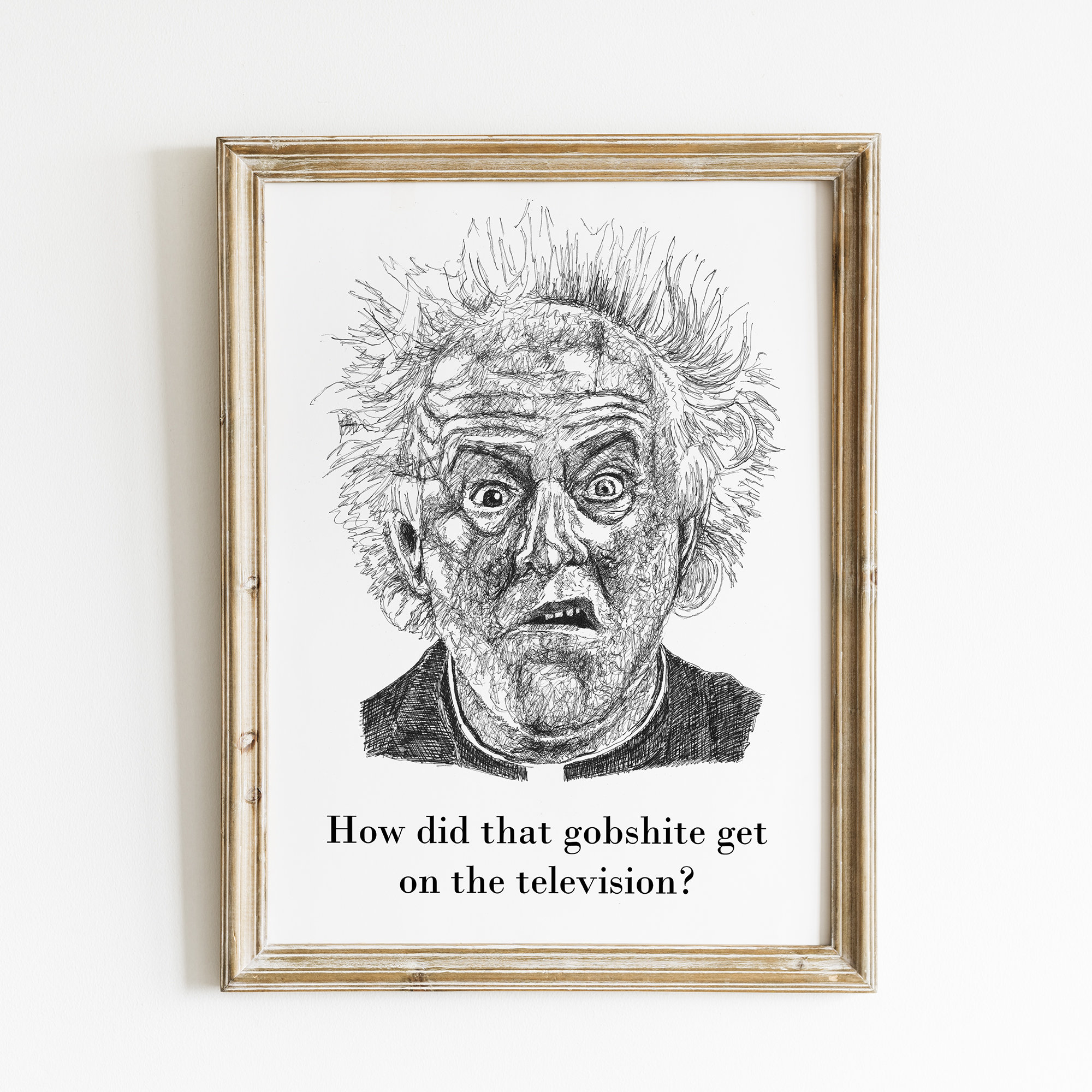 Father Jack Hackett Father Ted Wall Art Print, Unframed - Etsy