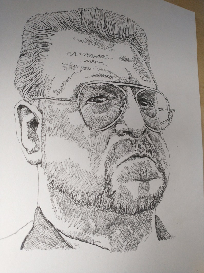 Walter Sobchak, the Big Lebowski, John Goodman Portrait Wall Art Print ...