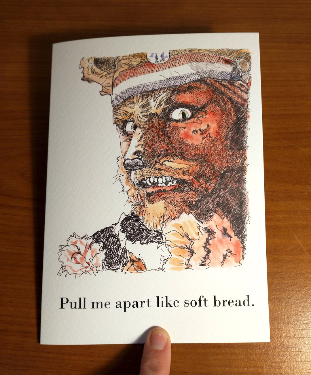 The Crack Fox, the Mighty Boosh, Julian Barratt Greetings Card, Blank ...