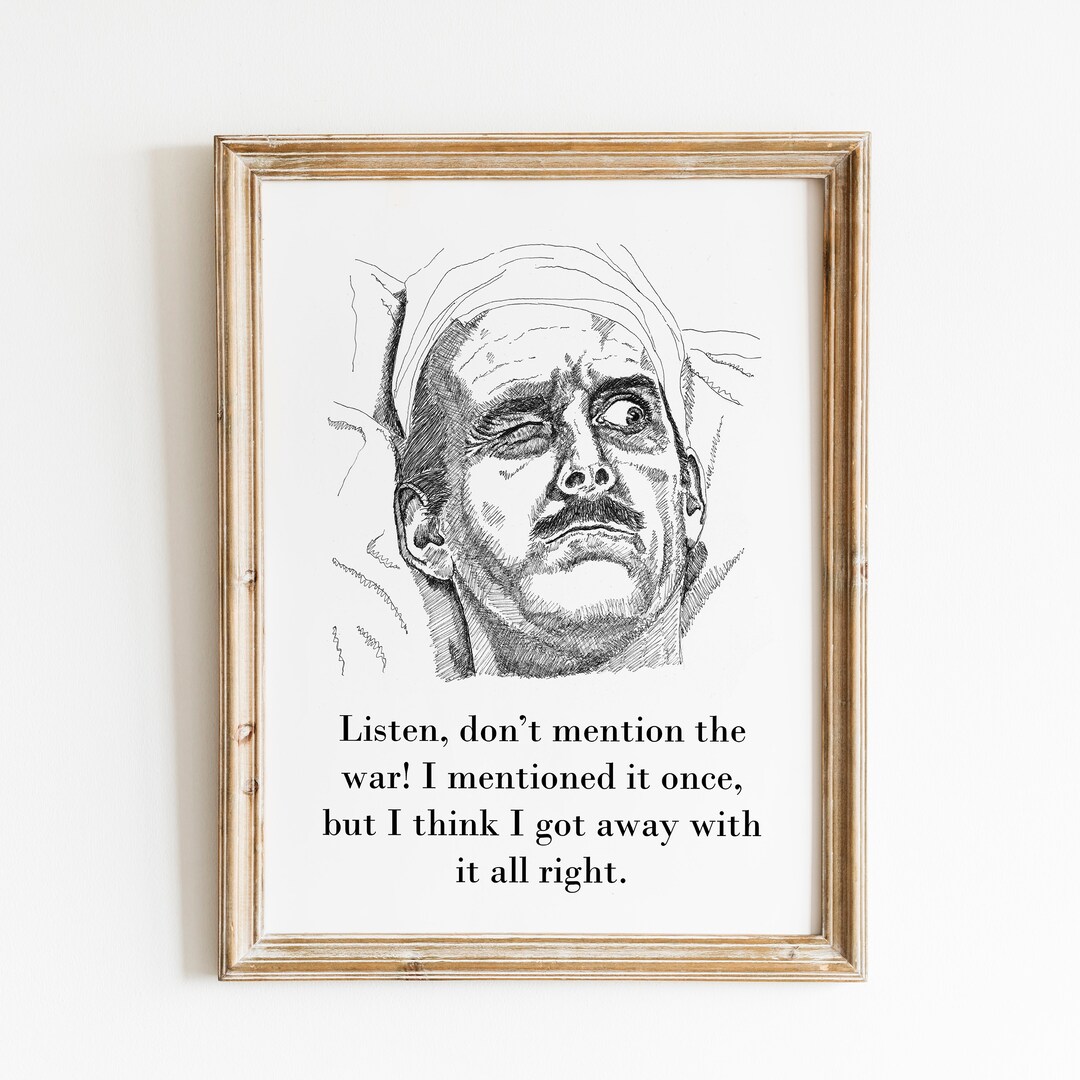 Basil Fawlty, Fawlty Towers Wall Art Print Unframed - Etsy