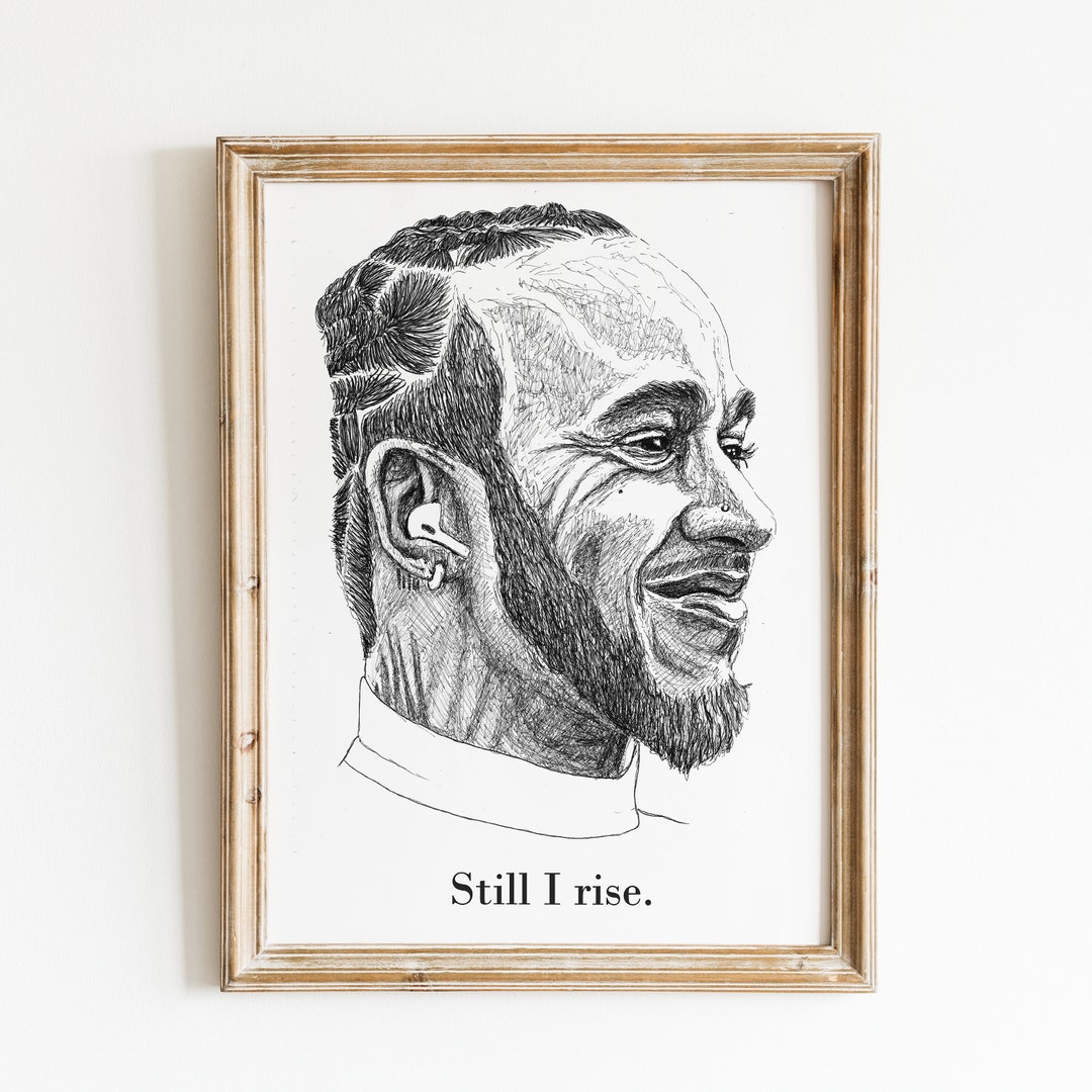 Lewis Hamilton, Portrait Wall Art Print Unframed - Etsy