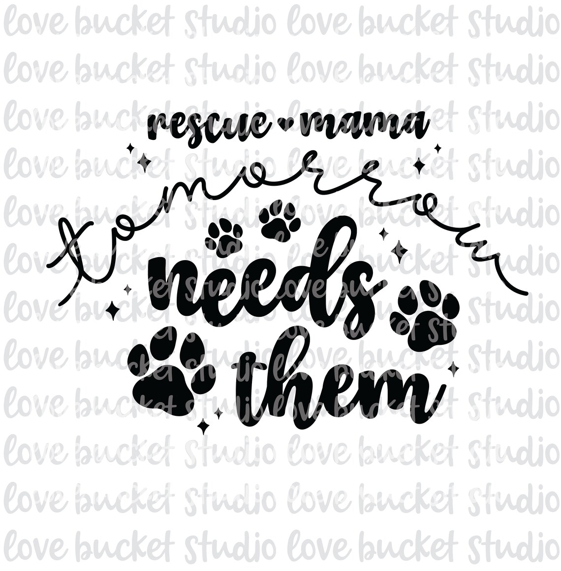 Dog Rescue Svg, Rescue Mama Png, Paw Print Svg, Fur Mama Gifts,rescue ...