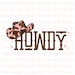 Howdy Cowboy Hat, Retro Groovy Cowgirl Png, Howdy Retro Western, Cowboy ...