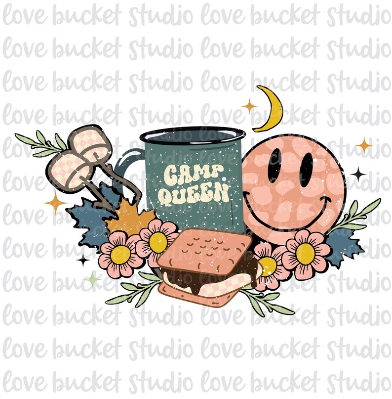 Retro CAMPING PNG Bundle CAMPING Clipart Camper Pnggirls - Etsy