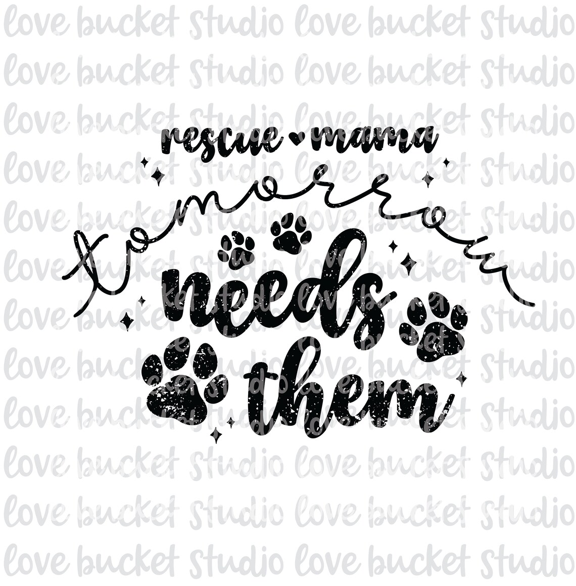 Dog Rescue Svg, Rescue Mama Png, Paw Print Svg, Fur Mama Gifts,rescue ...
