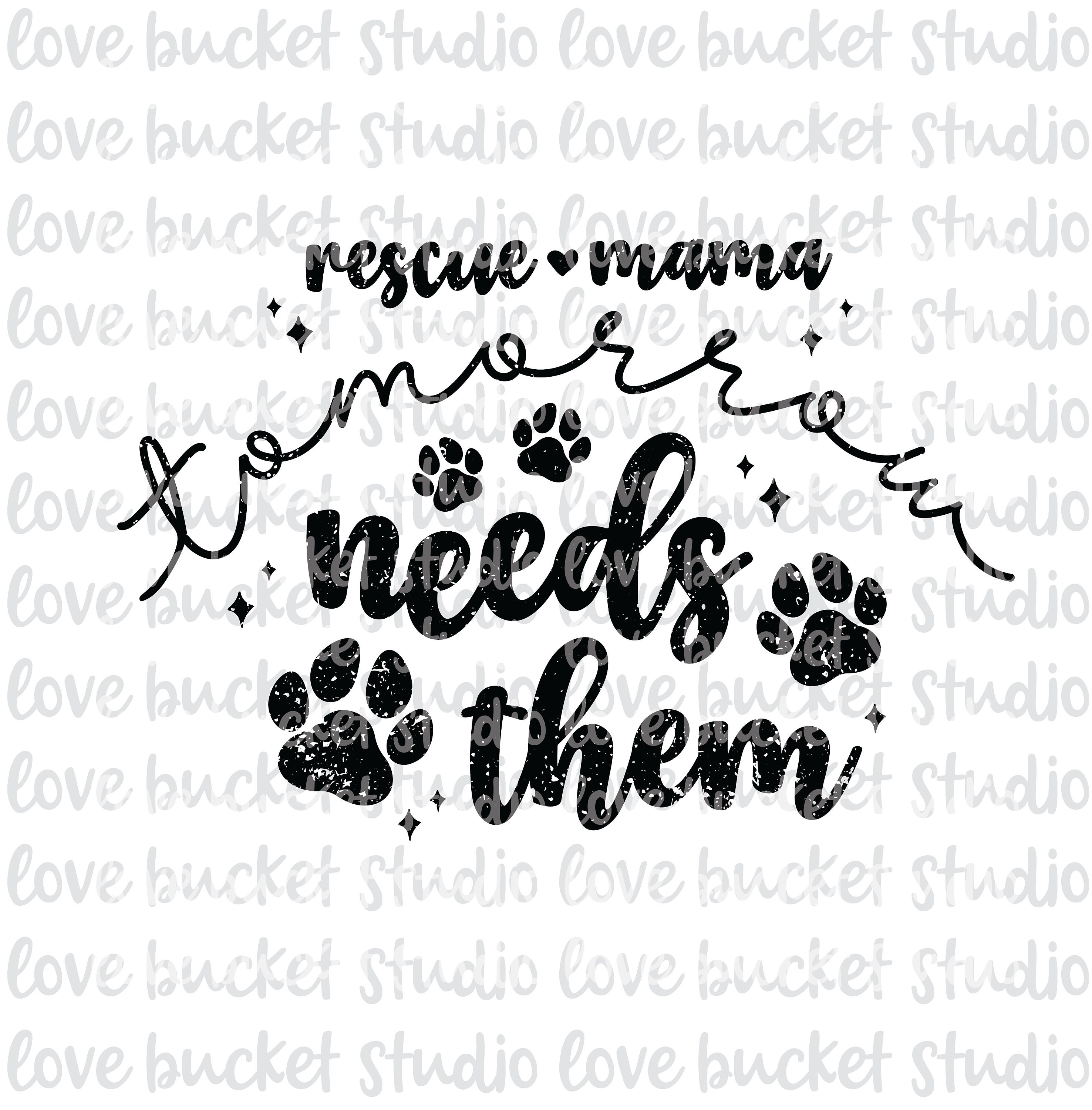 Dog Rescue Svg, Rescue Mama Png, Paw Print Svg, Fur Mama Gifts,rescue ...
