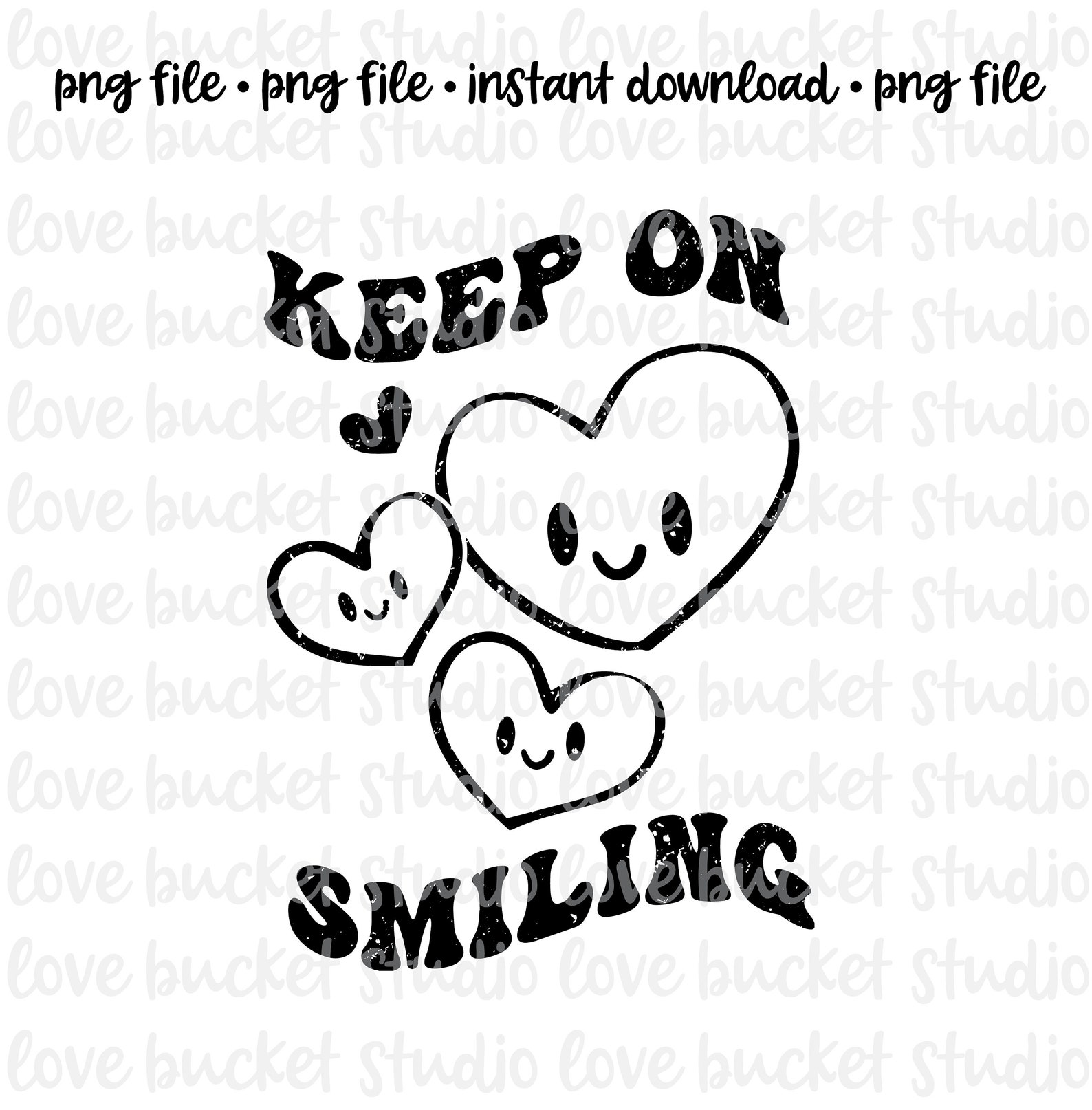 Smiling Hearts PNG, Valentine Clip Art (digital Download) - Etsy
