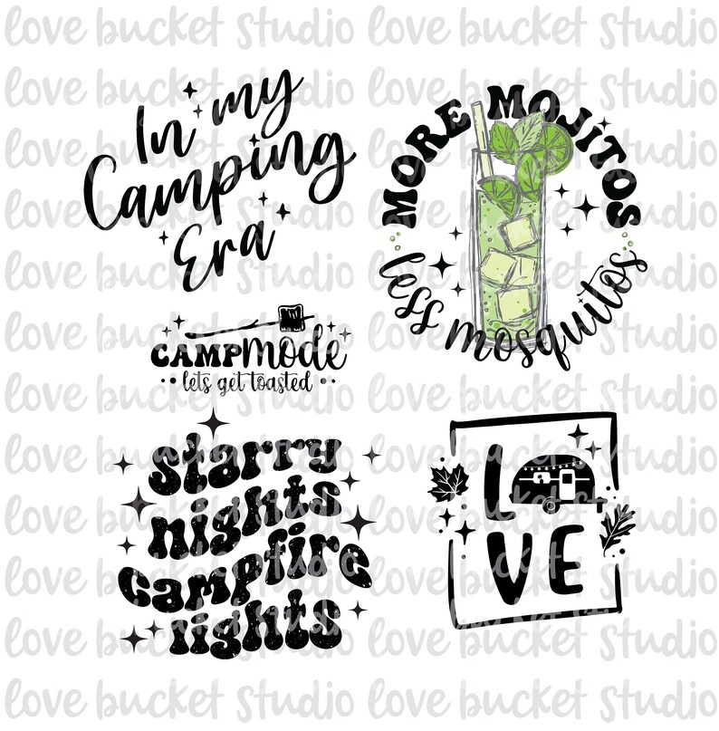 CAMPING SVG Big Bundle CAMPING Clipart Bundle Camper Svg - Etsy