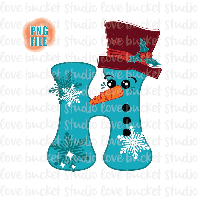 Christmas Snowman Alphabet, Christmas Doodle Letters, Snowman Christmas ...