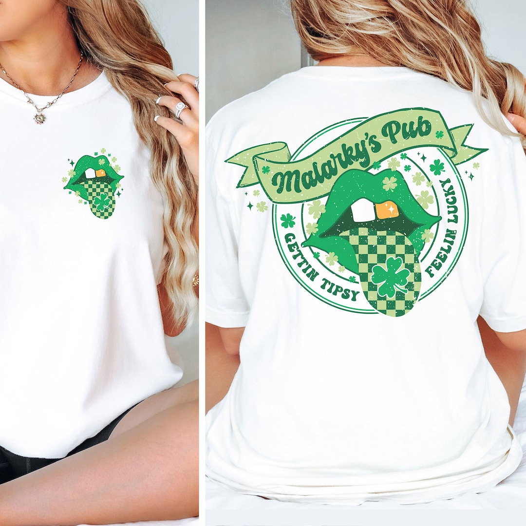 Malarky's Pub St Patrick's Day SVG, Feelin Lucky Shamrock PNG (digital ...