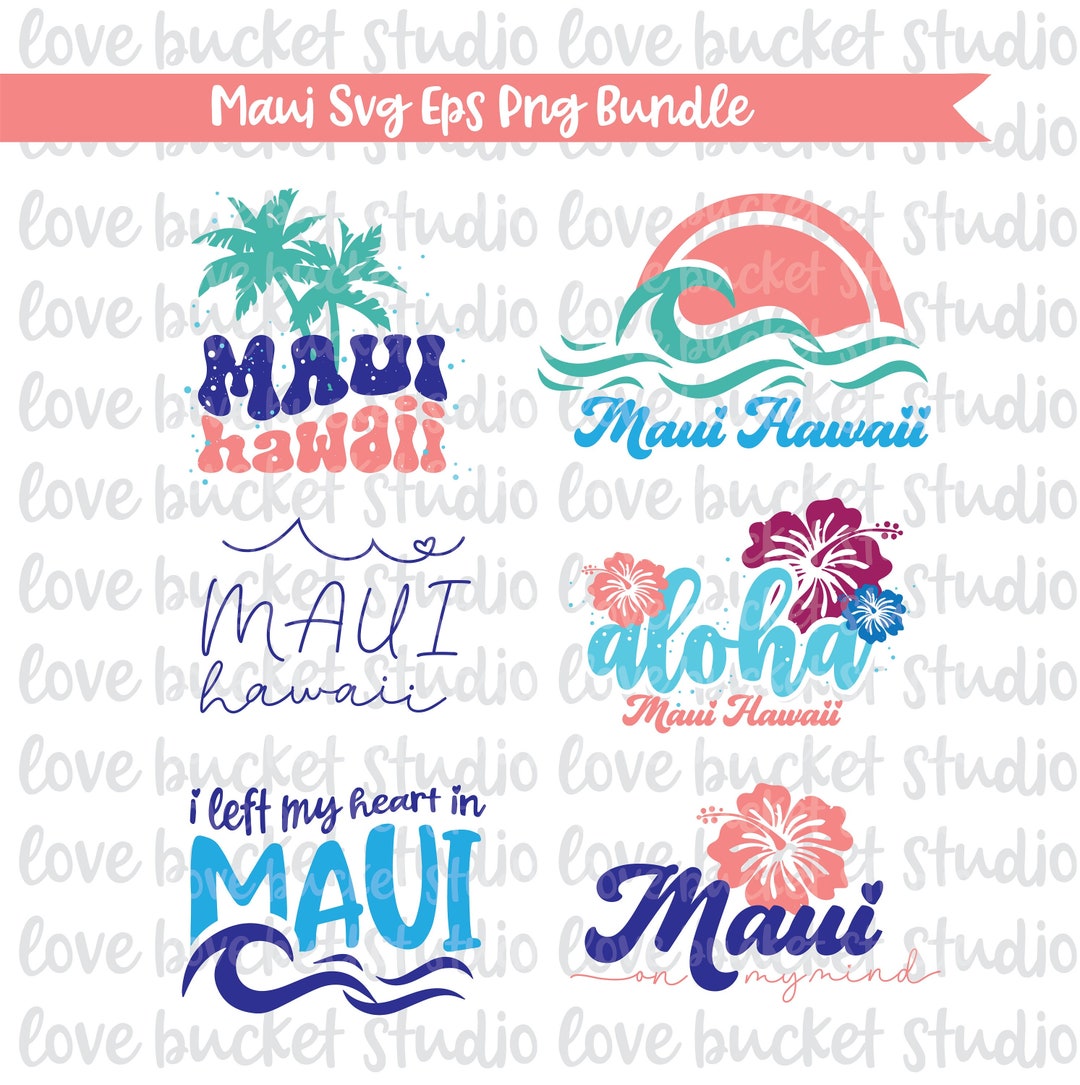 Maui Svg Bundle,aloha Pineapple Png,cruise Svg,hawaiian Svg,hibiscus ...