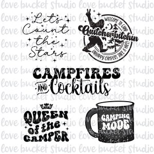 CAMPING SVG Big Bundle, CAMPING Clipart Bundle, Camper Svg, Girls Trip ...