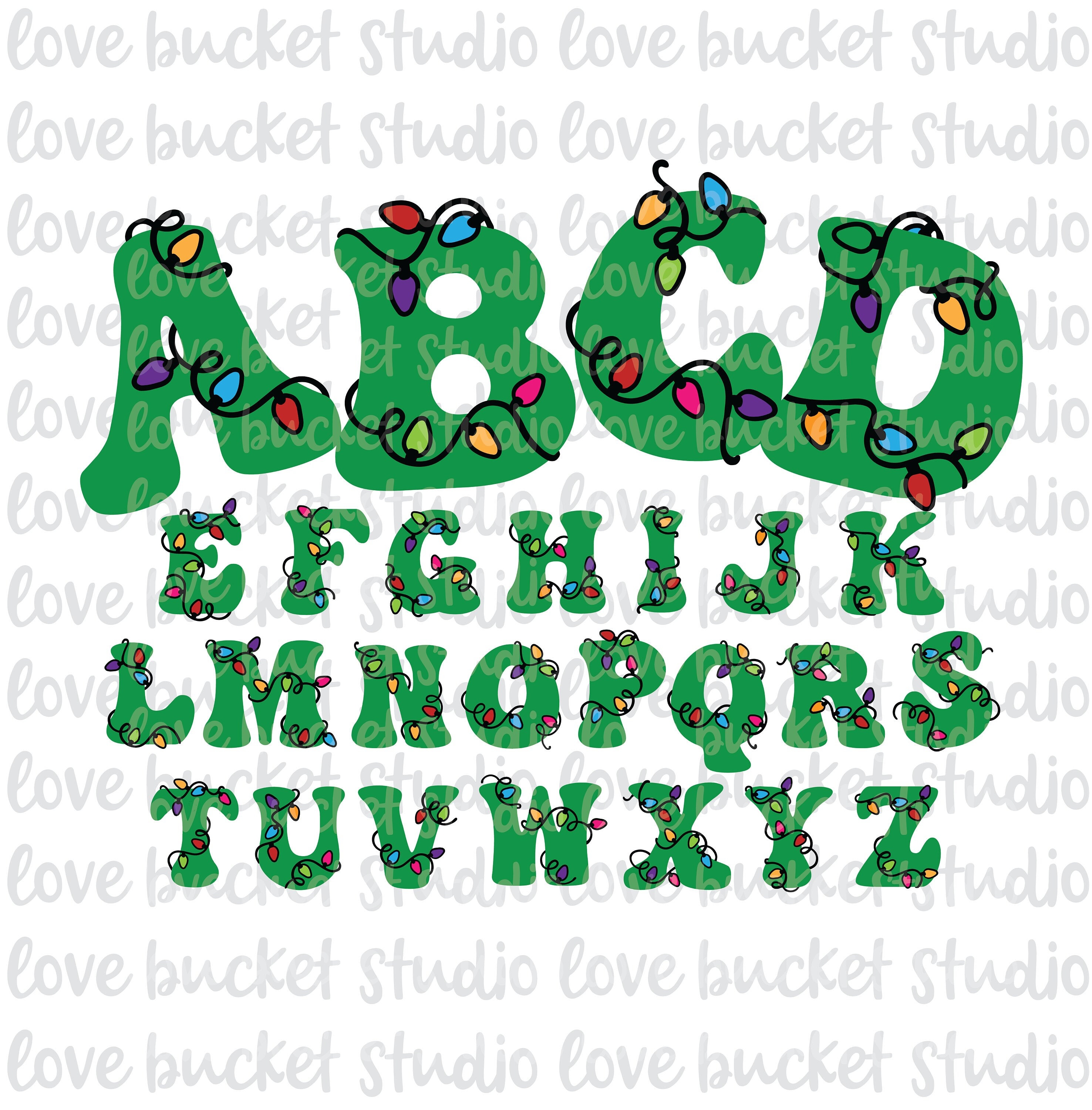 Christmas Lights Font Png,xmas Lights Font,christmas String Lights Font ...