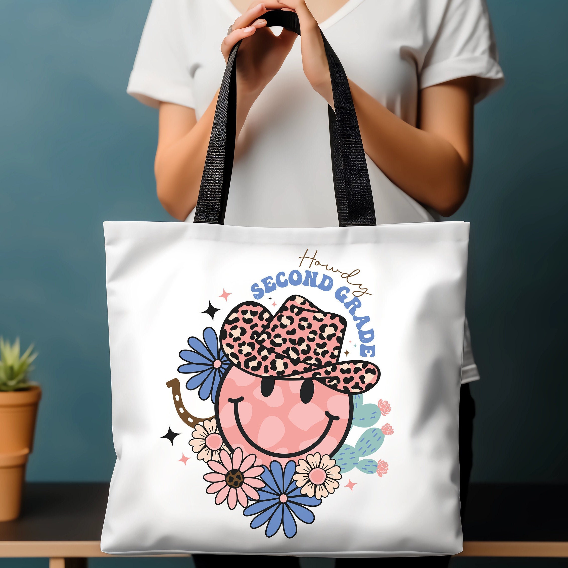 Howdy 2nd Grade, Retro Groovy Cowgirl Second Grade Png, Back to School ...