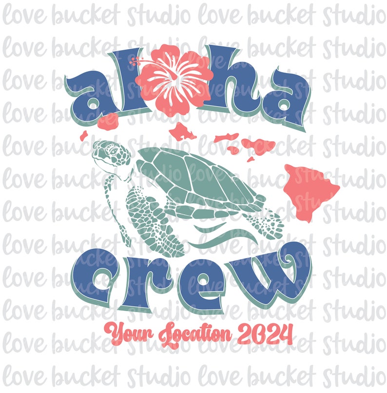 Aloha Crew PNG, Cruise Svg, Hawaiian Svg, Hibiscus Flower Svg, Aloha ...