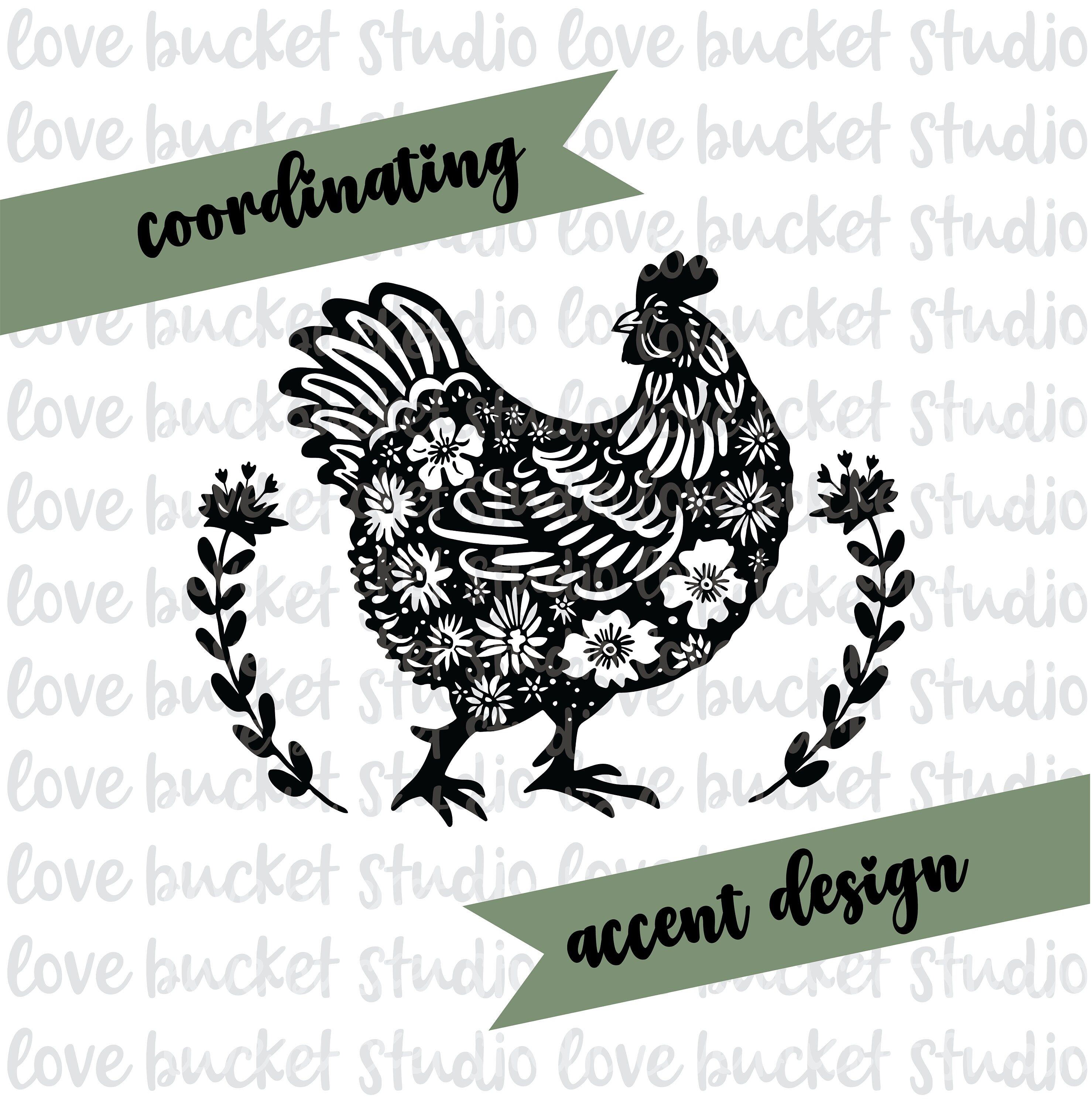Hens and Wildflowers Art SVG, Chicken SVG, Chicken Lady PNG, Homestead ...