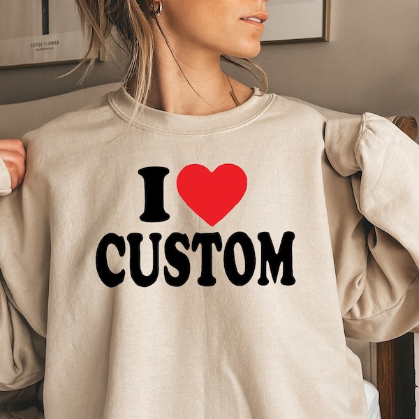 I Heart Custom Unisex Shirt - Etsy Canada
