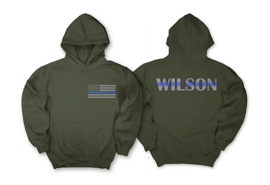 Custom Blue Line American Flag Shirt, Police Officer Gift, Custom ...