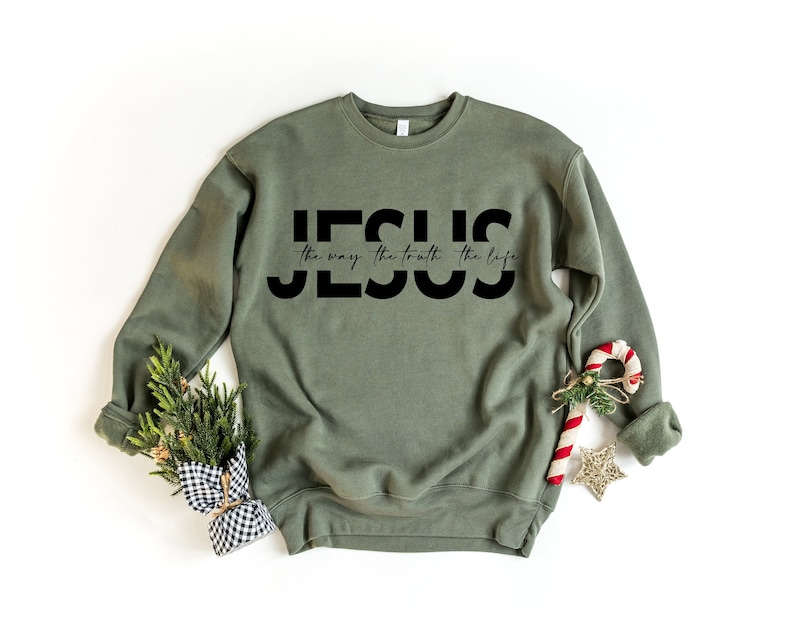 Jesus Sweatshirt, Christian Shirt, Religious Gifts, Bible Verse Shirt ...