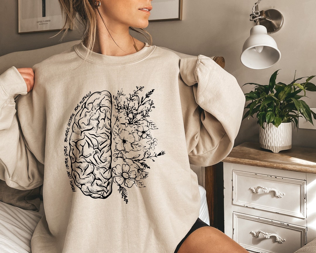 Brain Anatomy Tshirt, Funny Nurse Sweatshirt, Womens Nursing School ...