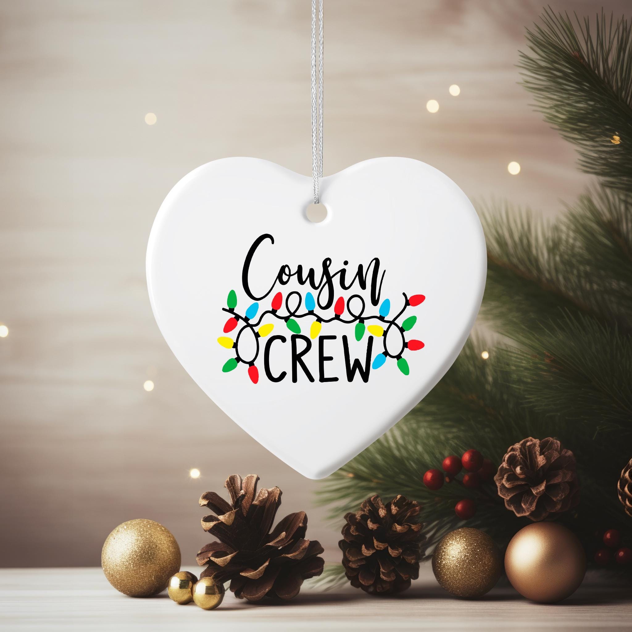 Cousin Crew Ornament, Cousins Christmas Gift, Custom Holiday Keepsake ...