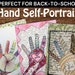 Zendoodle Hand Self Portraits Art & ELA Lesson Back to School Activity ...