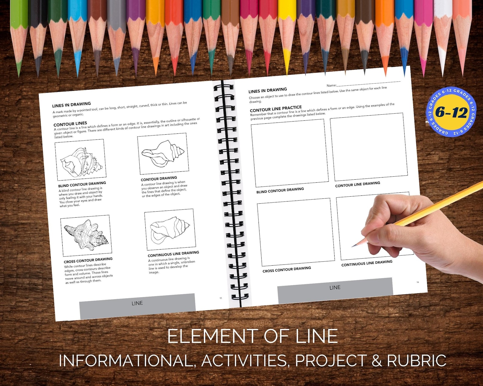 Elements of Art Workbook, Middle & High School Art Activities - Etsy
